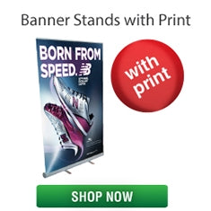 Trade Show Banner Display Stands with Vinyl Print – Signworld America