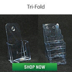 Plastic Tri-Fold Brochure Holders – Signworld America
