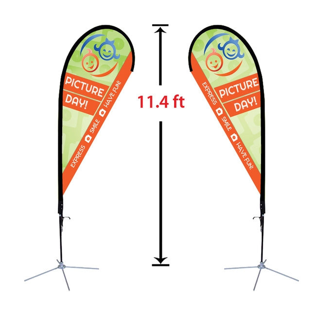 Replacement 33" x 91" Medium Double-Sided Tear Drop Flag – Signworld ...