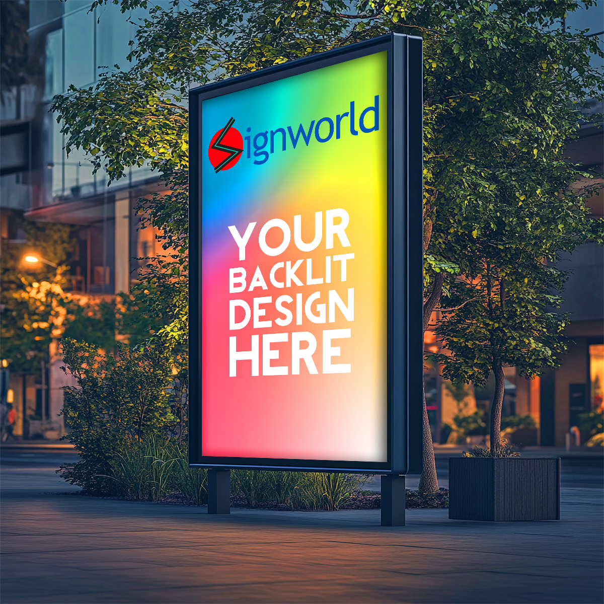 Custom Size Backlit Film Printing - Non-adhesive Back – Signworld America