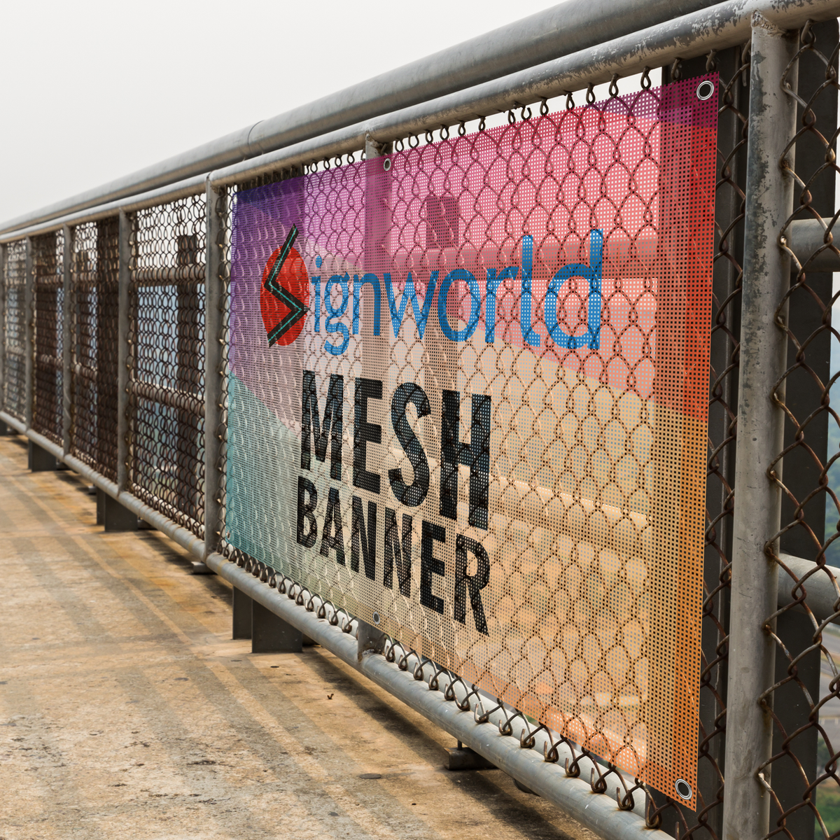 Custom Size Mesh Banner Printing – Signworld America