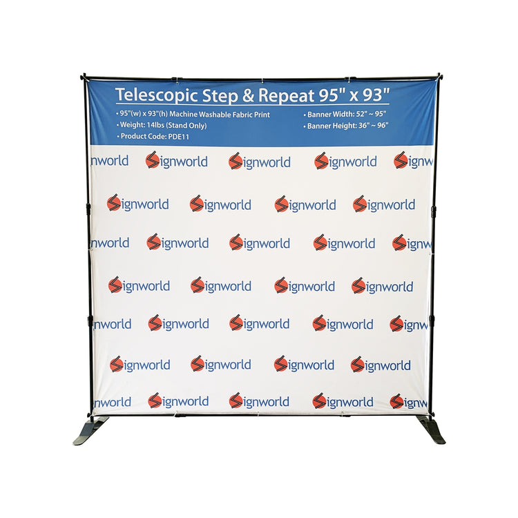 Trade Show Banner Display Stands with Vinyl Print – Signworld America