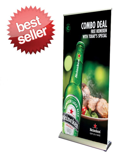 Premium Retractable Roll Up Banner Stand 33" - Stand Only – Signworld ...