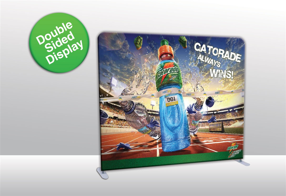 10 ft Straight Tube Display with Fabric Print – Signworld America