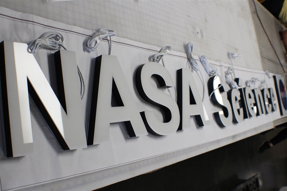 Front Lit Metal Letters for Indoor & Outdoor Signage - 114"W X 15"H ...