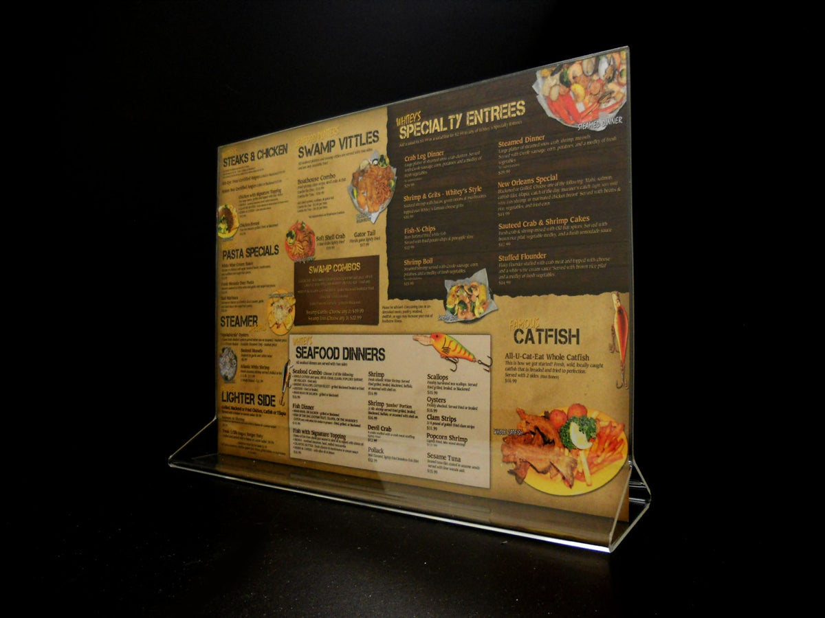 Acrylic Top Loading Display Sign Holder 11" x 8.5" – Signworld America